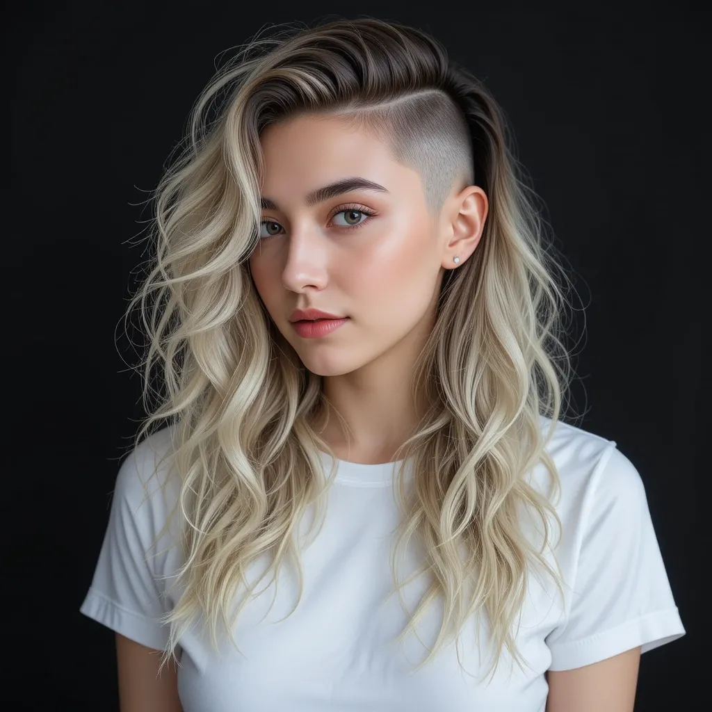 22 Bold Undercut with Long Hair Ideas for Women Who Love Edgy Styles