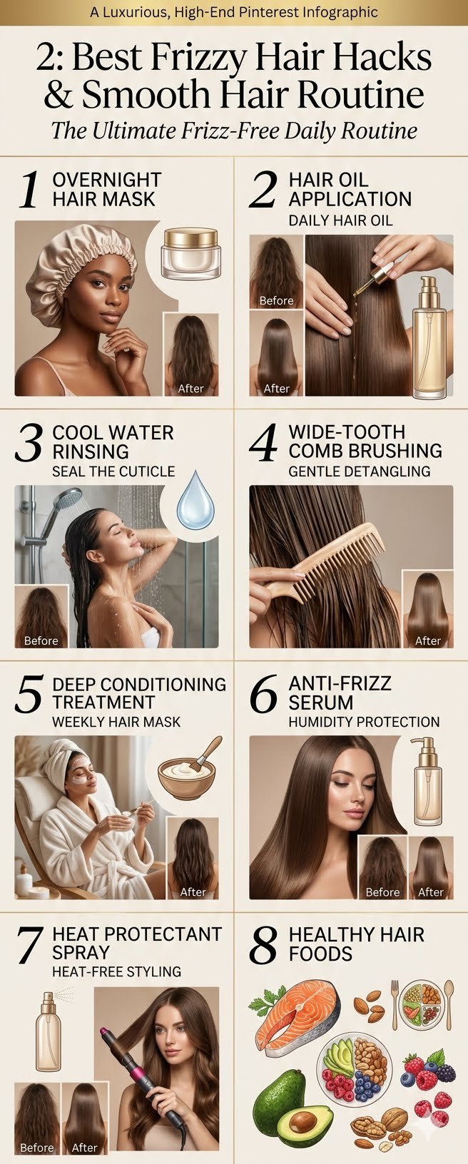 How to Get Rid of Frizzy Hair: 15 Easy Tips, Solutions & Hair Hacks for ...